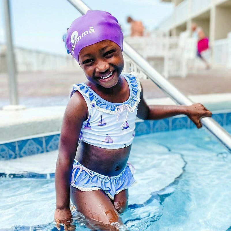 Swimma Swim Cap - Afro Kids - Midi ( Ages 3-7) – Hairbru